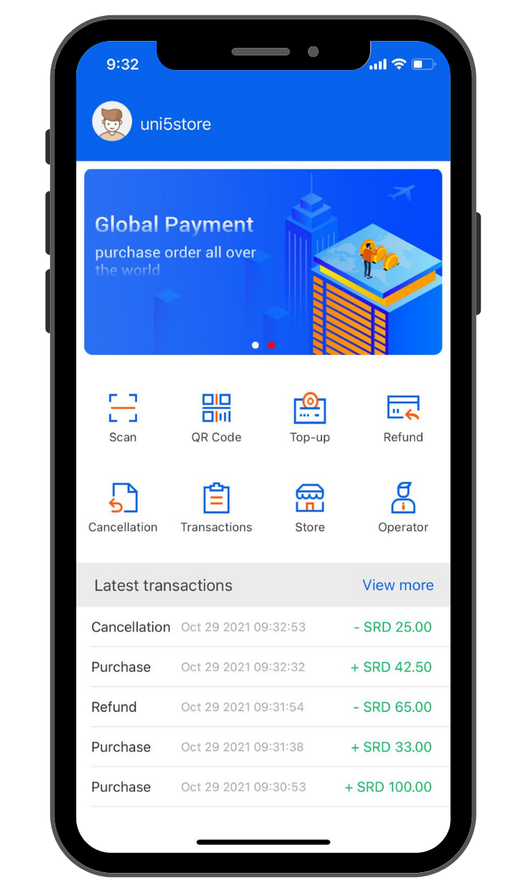 Uni5Pay+ Merchant Platform - Southern Commercial Bank NV